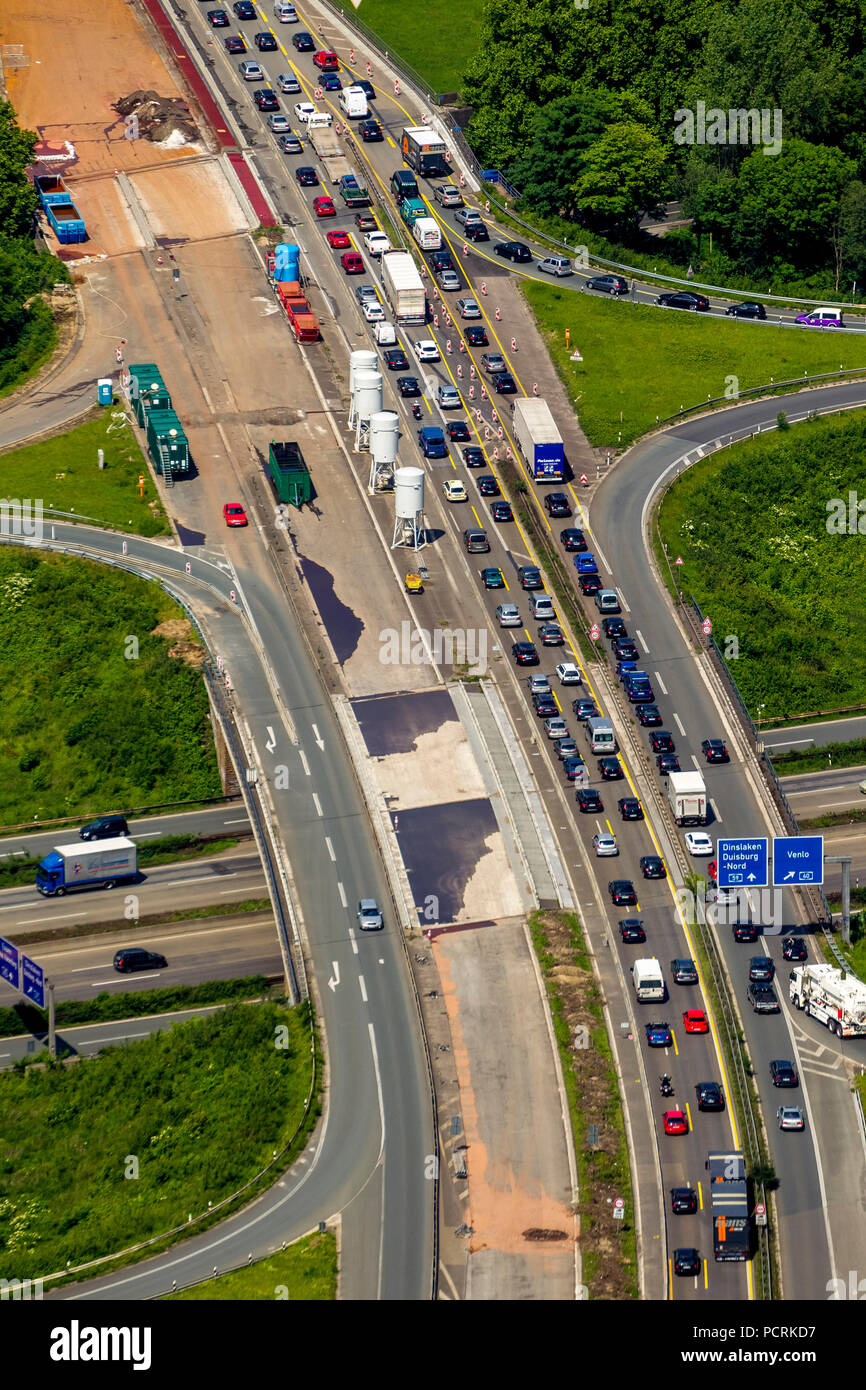 Renovation of A59 Autobahn (motorway) within Duisburg city area between ...