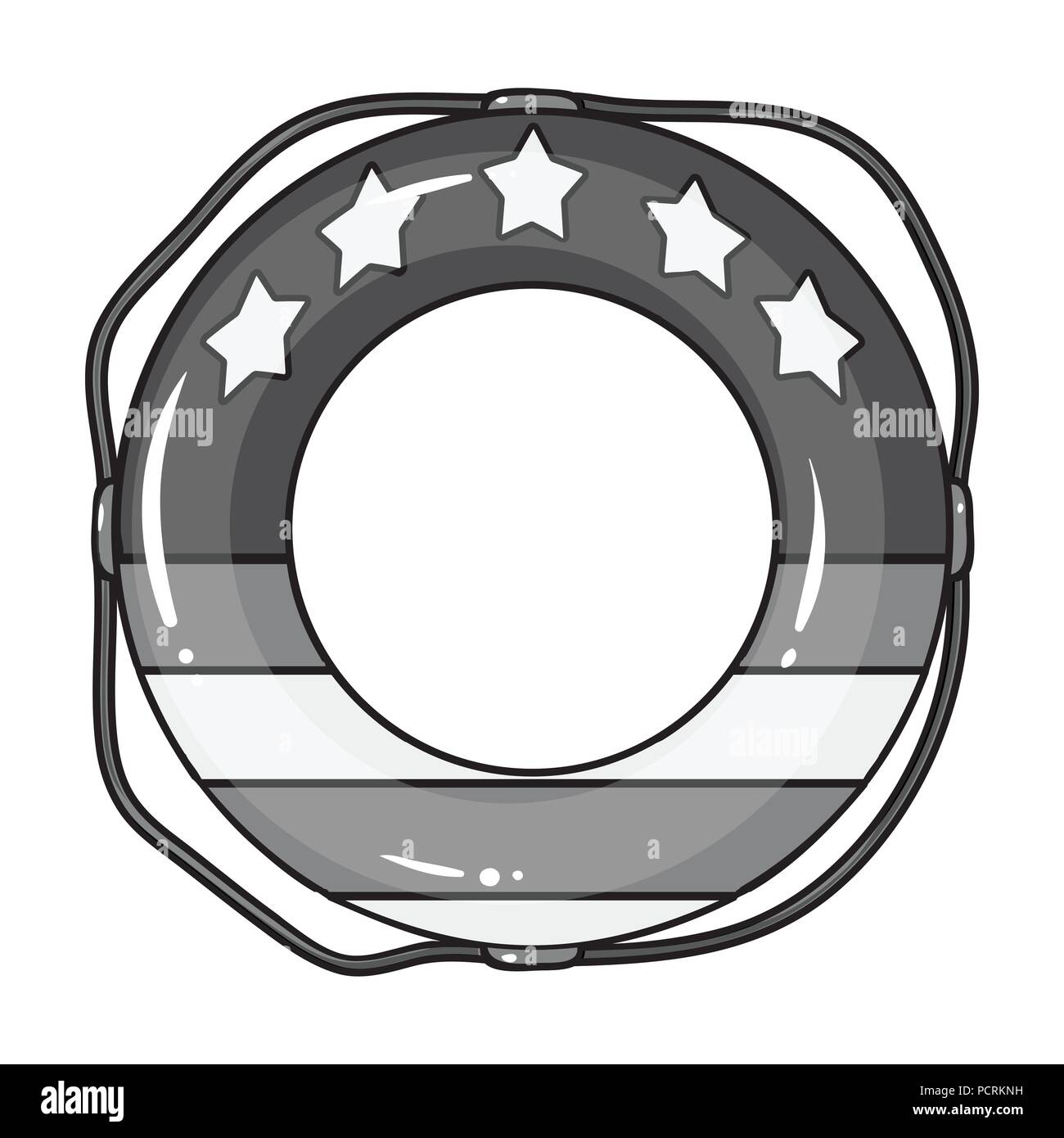 Multicolored swimming circle for relaxing. Swimming circle single icon ...