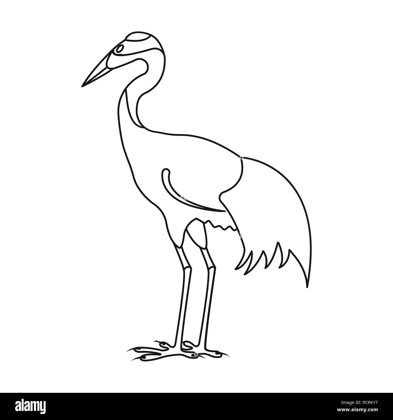 Red Crowned Crane Drawings