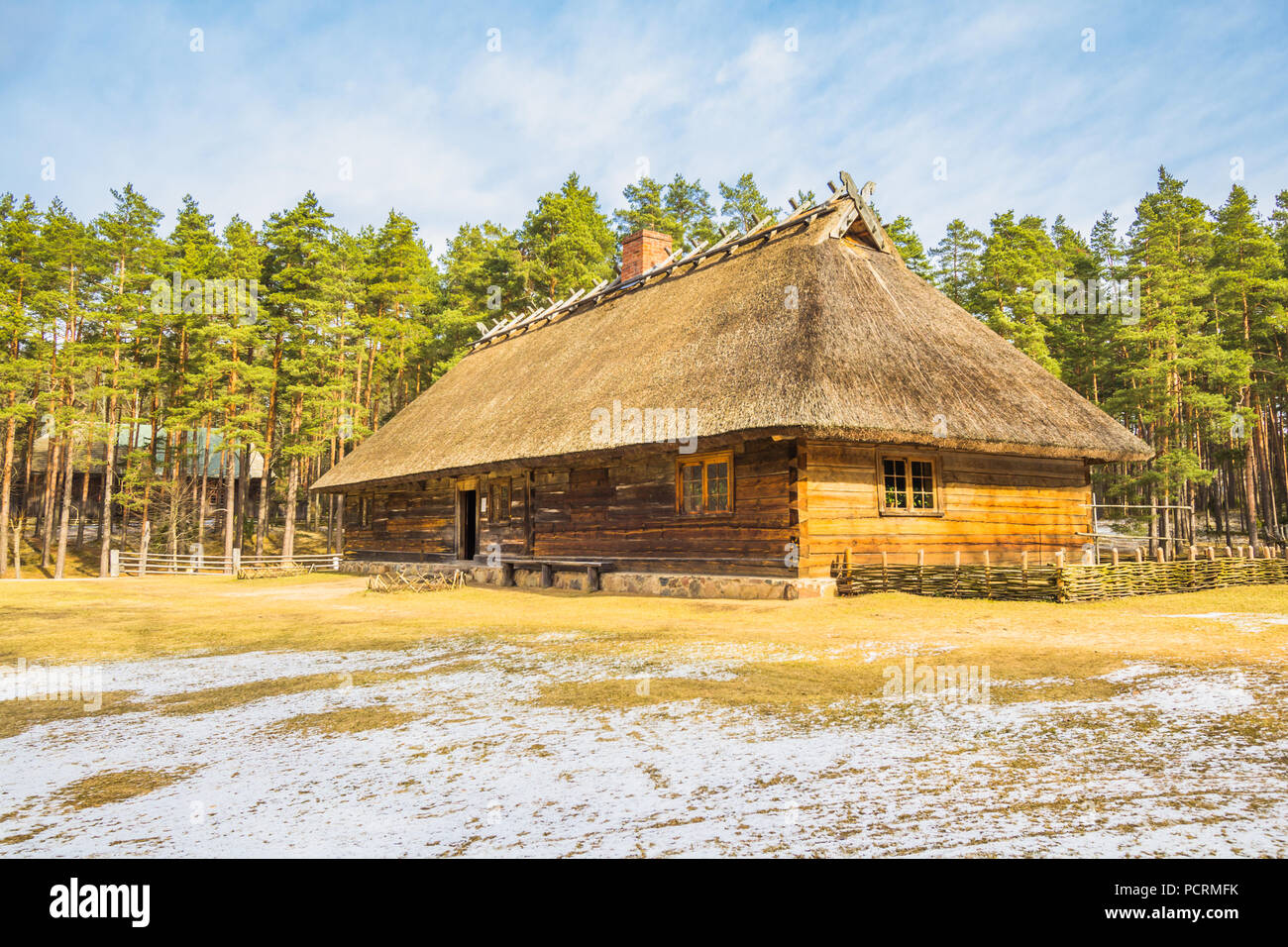 A house in the spring in Latvia Stock Photo - Alamy
