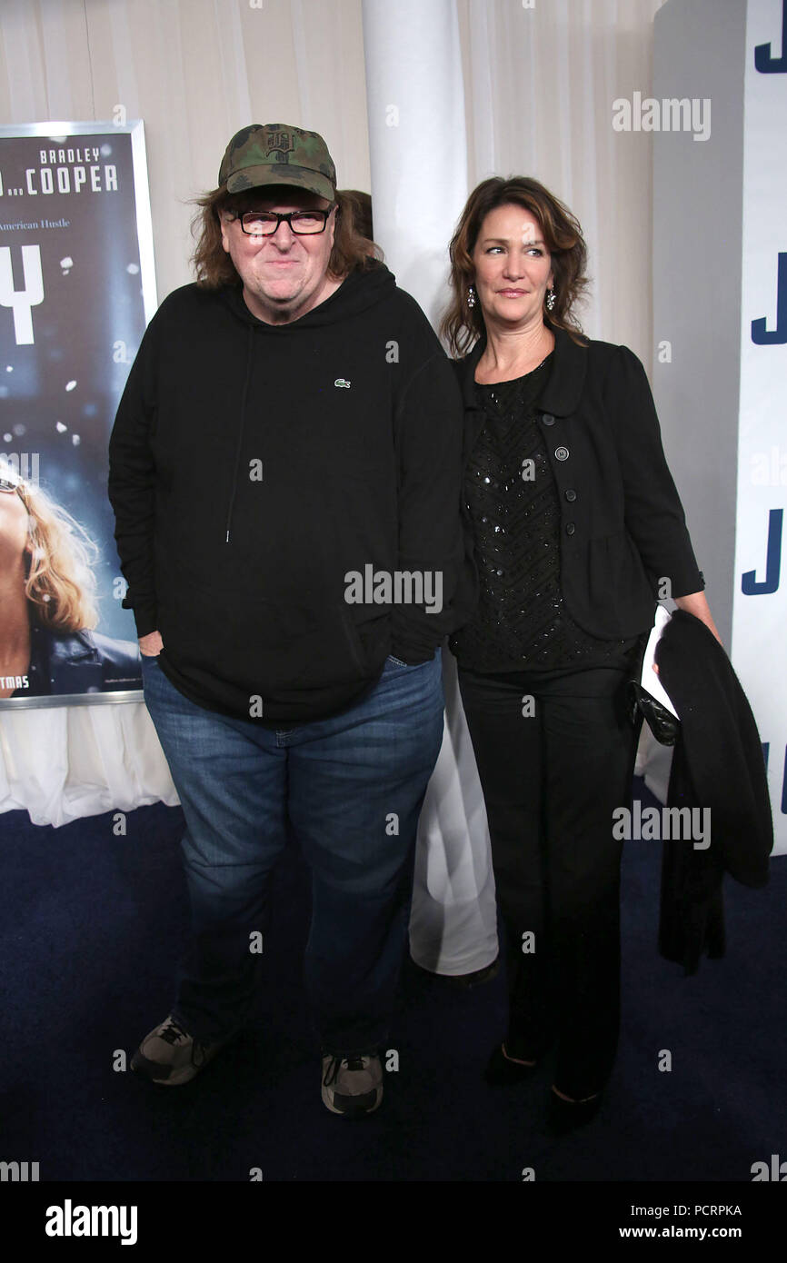 NEW YORK, NY - DECEMBER 13: MICHAEL MOORE attends the premiere of 'Joy ...
