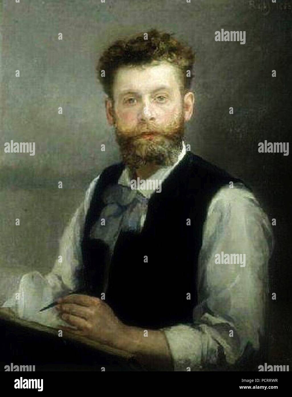 Alfred roll self portrait Stock Photo - Alamy