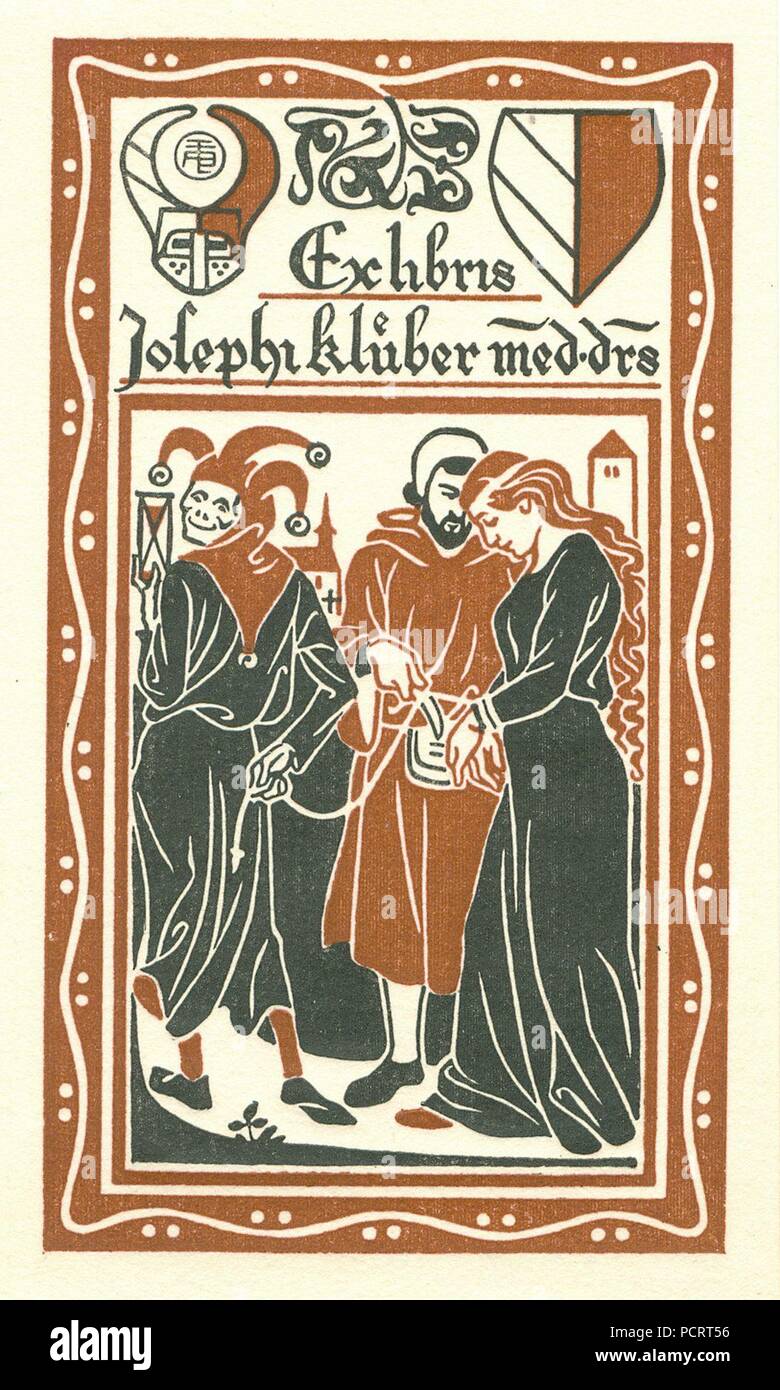 Alois Balmer Ex libris Joseph Klüber Stock Photo - Alamy