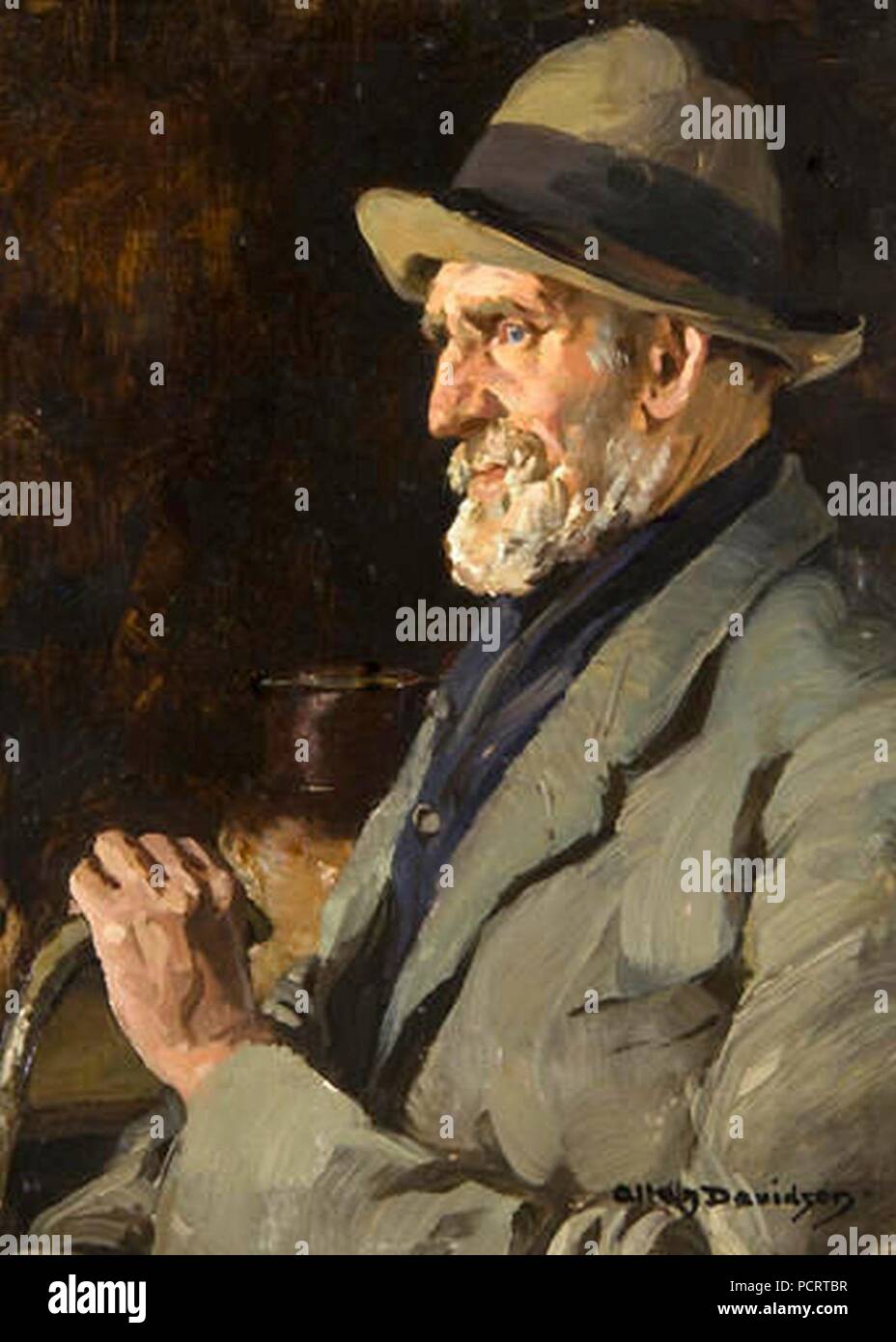 Art Reproductions Fisherman by Allan Douglas Davidson (1873-1932 ...