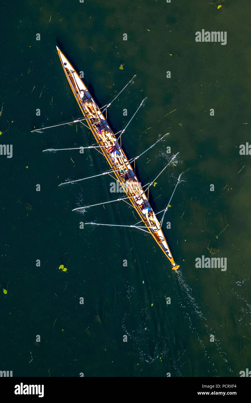 Rowing boat for five persons without helmsman on the Kemnader lake ...