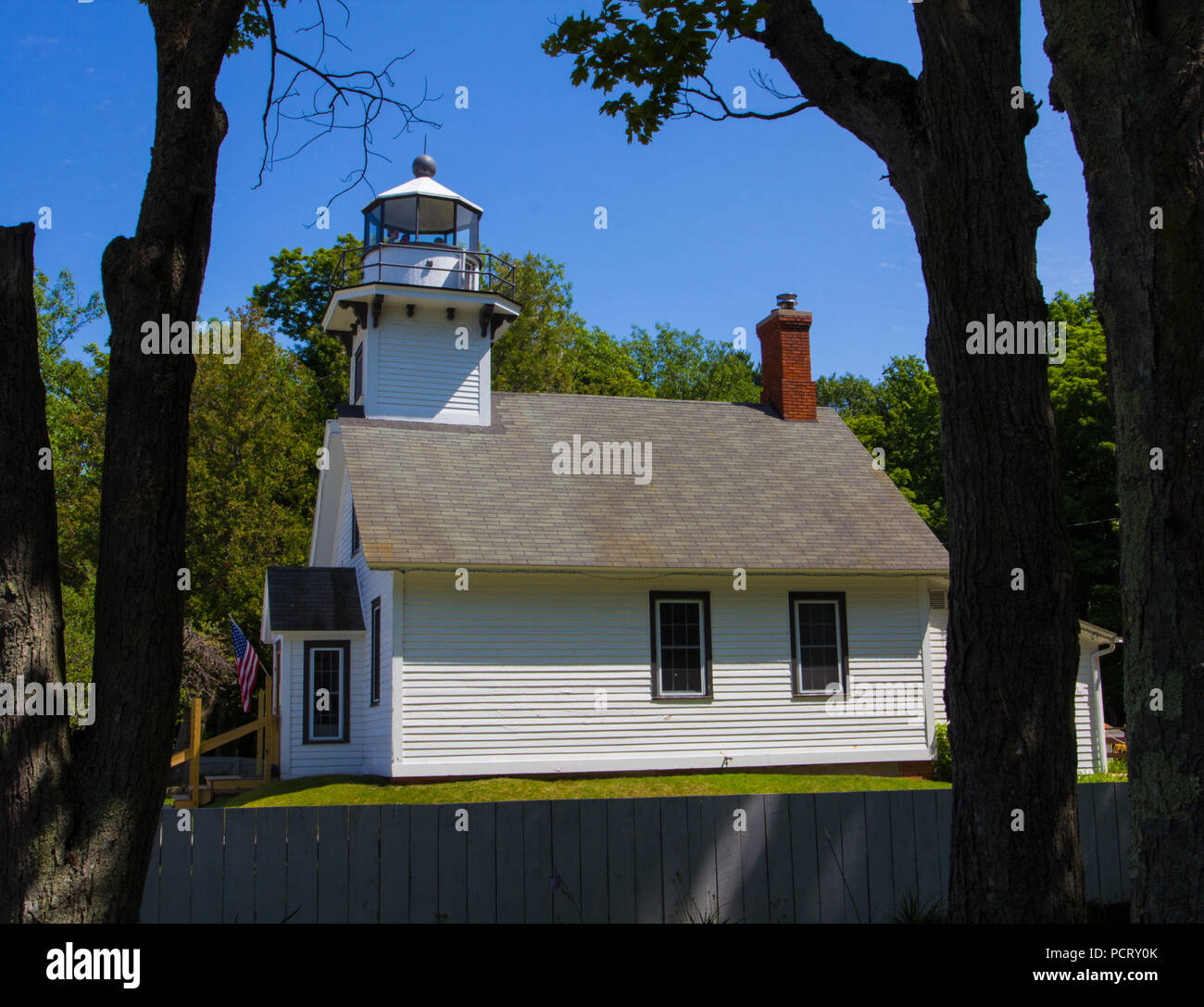 Mission Point Lighthouse, Michigan Stock Photo - Alamy