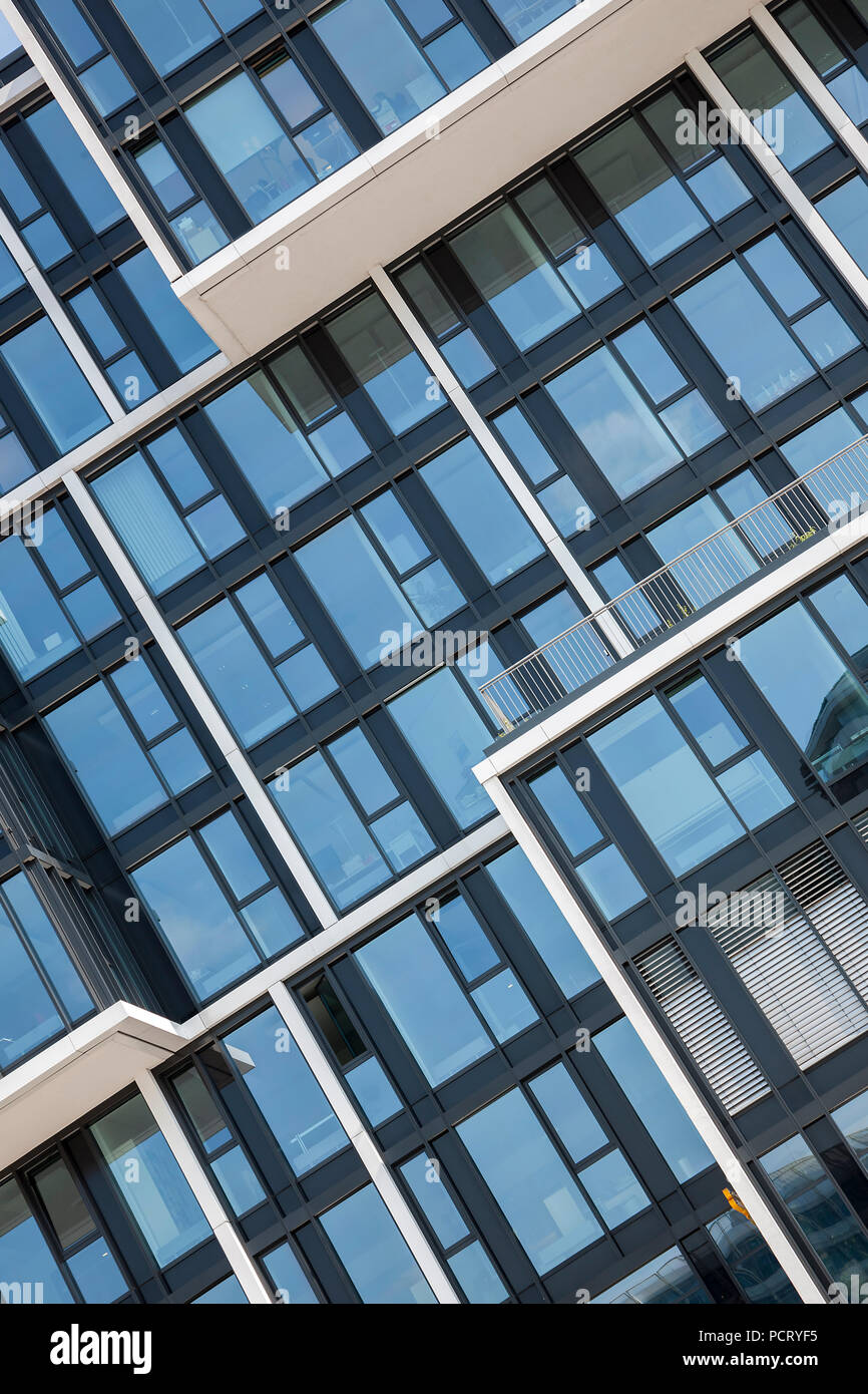 Modern blue building exterior, contemporary architecture Stock Photo ...