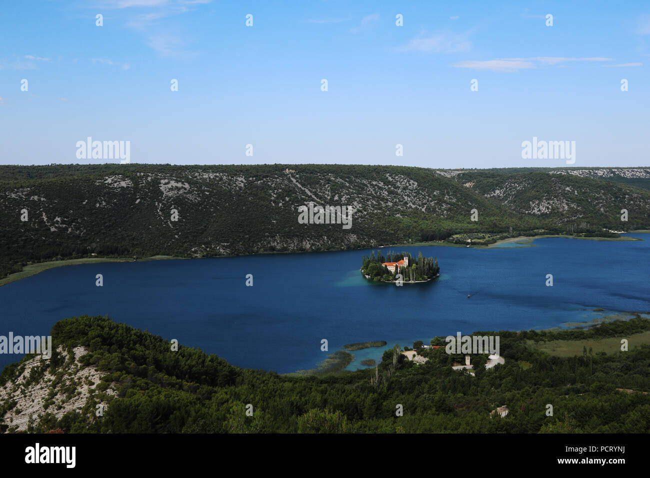 Visovac Island, Krka National Park, Croatia Stock Photo - Alamy