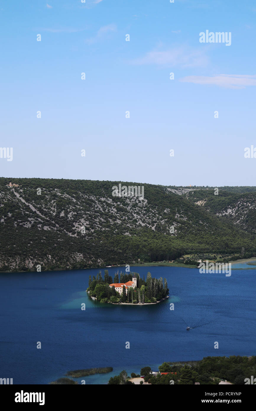 Visovac Island, Krka National Park, Croatia Stock Photo - Alamy