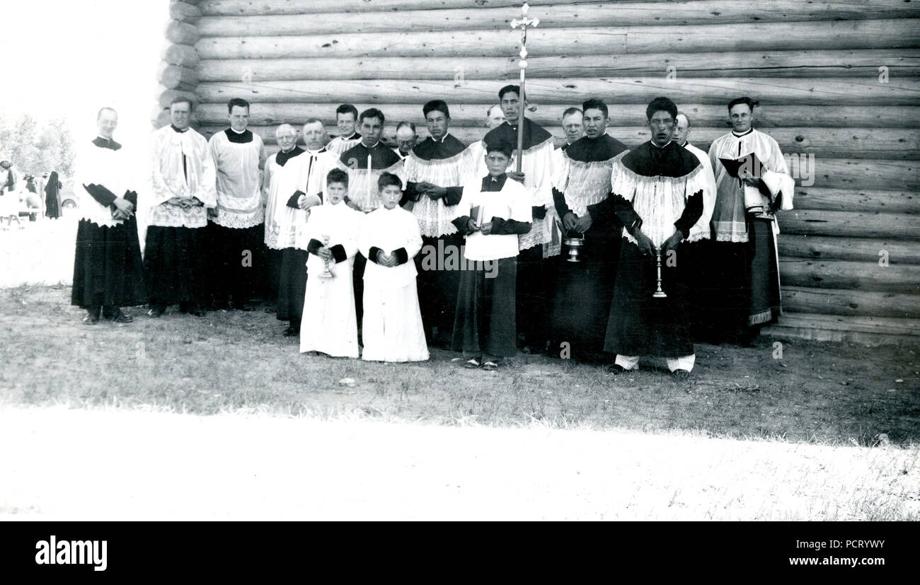Group of Catholic Church Members 1938 Stock Photo - Alamy