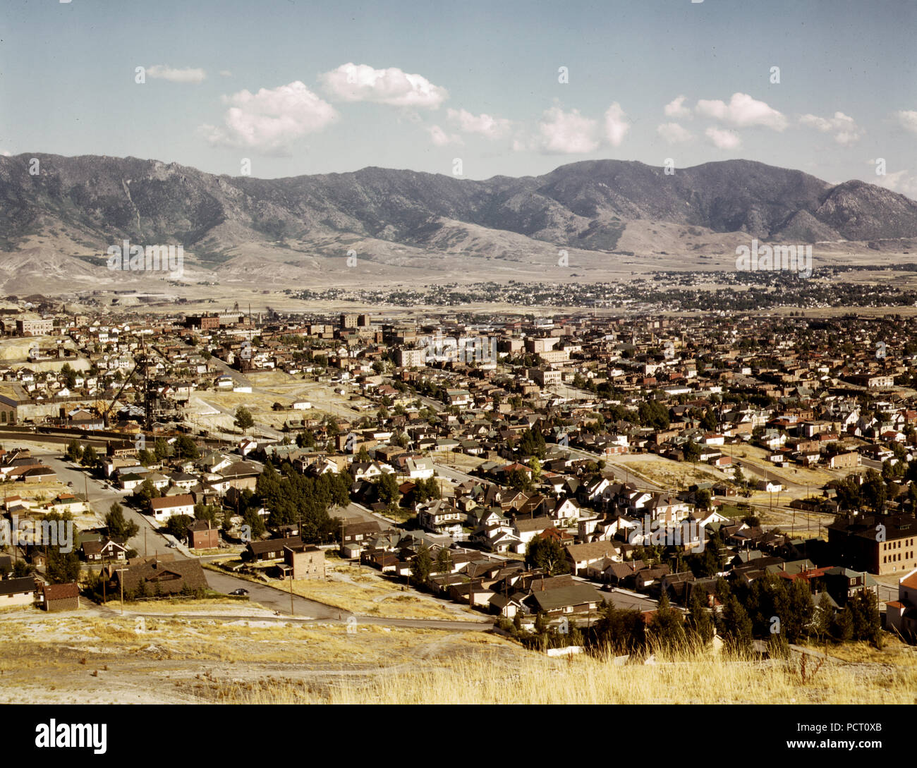 Aerial view butte montana 1940s hi-res stock photography and images - Alamy