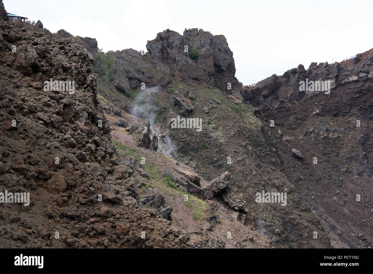 Spectacular view of some volcanic activity at the crater of Mount ...