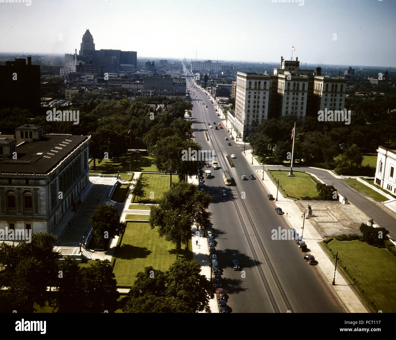 Woodward avenue detroit 1940s hi-res stock photography and images - Alamy