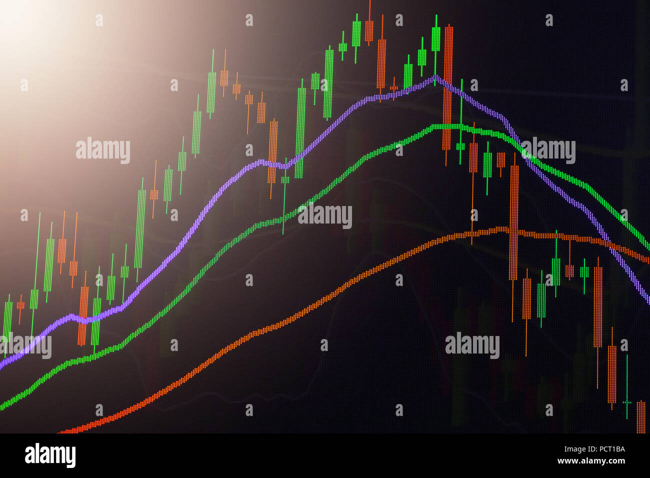 Stock market graph background hi-res stock photography and images - Alamy