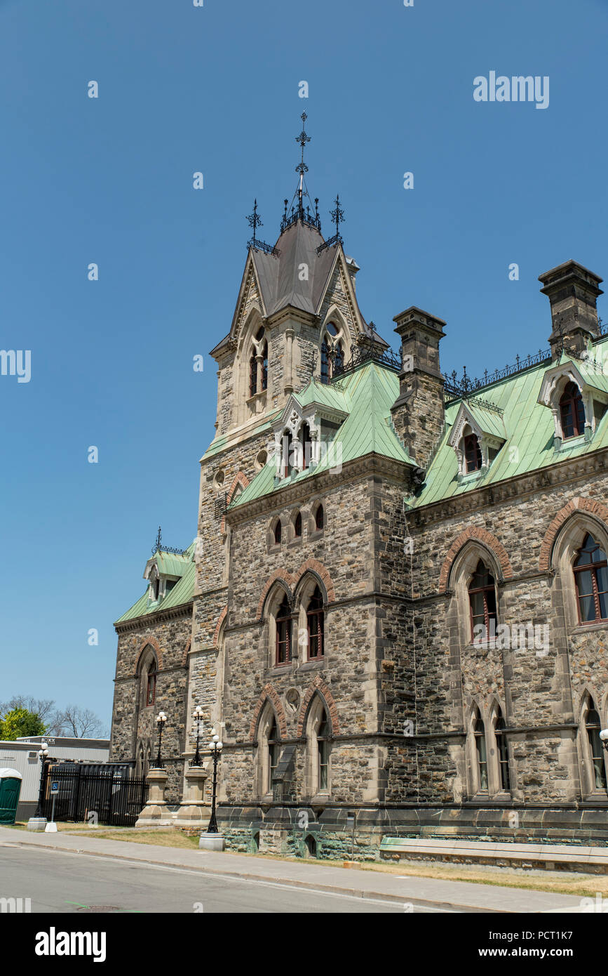 Ottawa, Ontario, Canada. North end of East Block building on Parliament ...