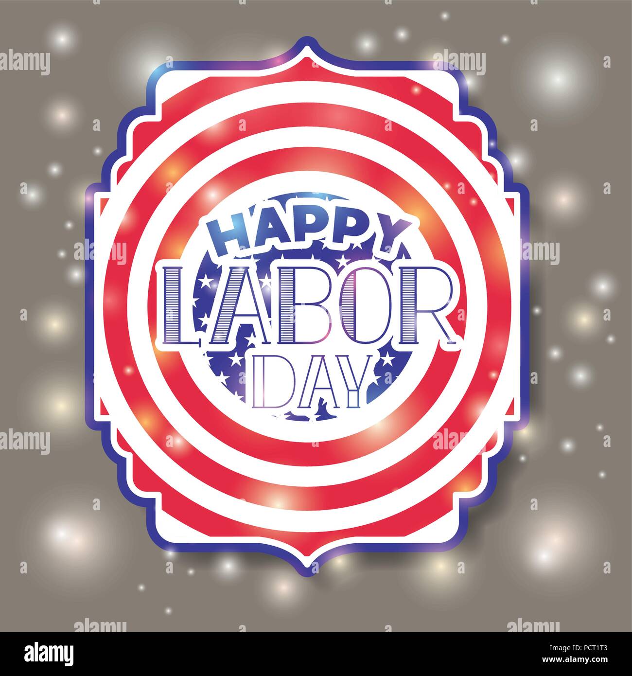 happy labor day with usa flag frame Stock Vector Image & Art - Alamy