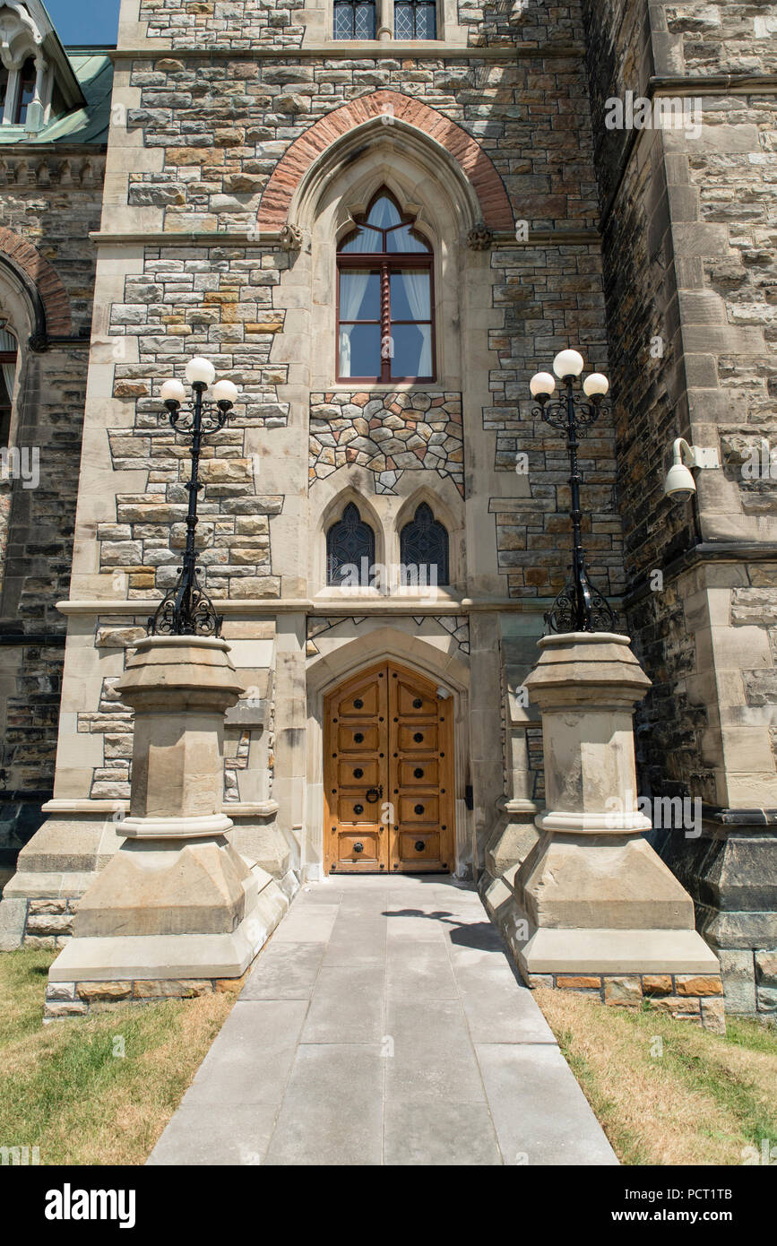 Ottawa, Ontario, Canada. North entrance of East Block building on ...