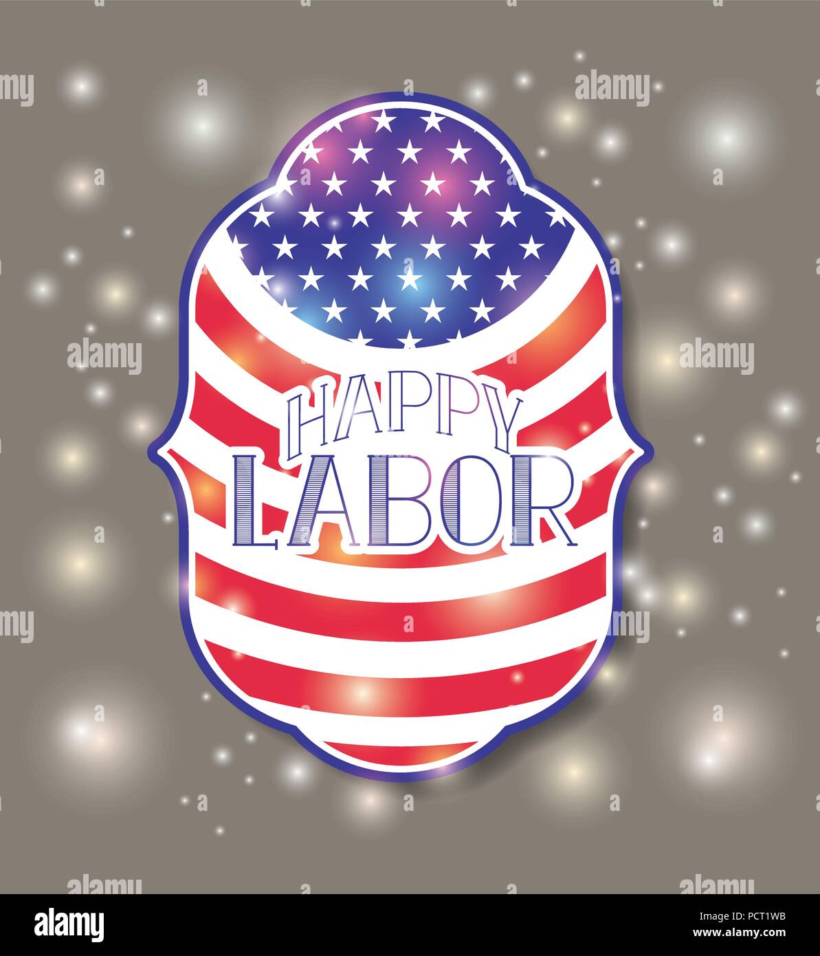 happy labor day with usa flag frame Stock Vector Image & Art - Alamy
