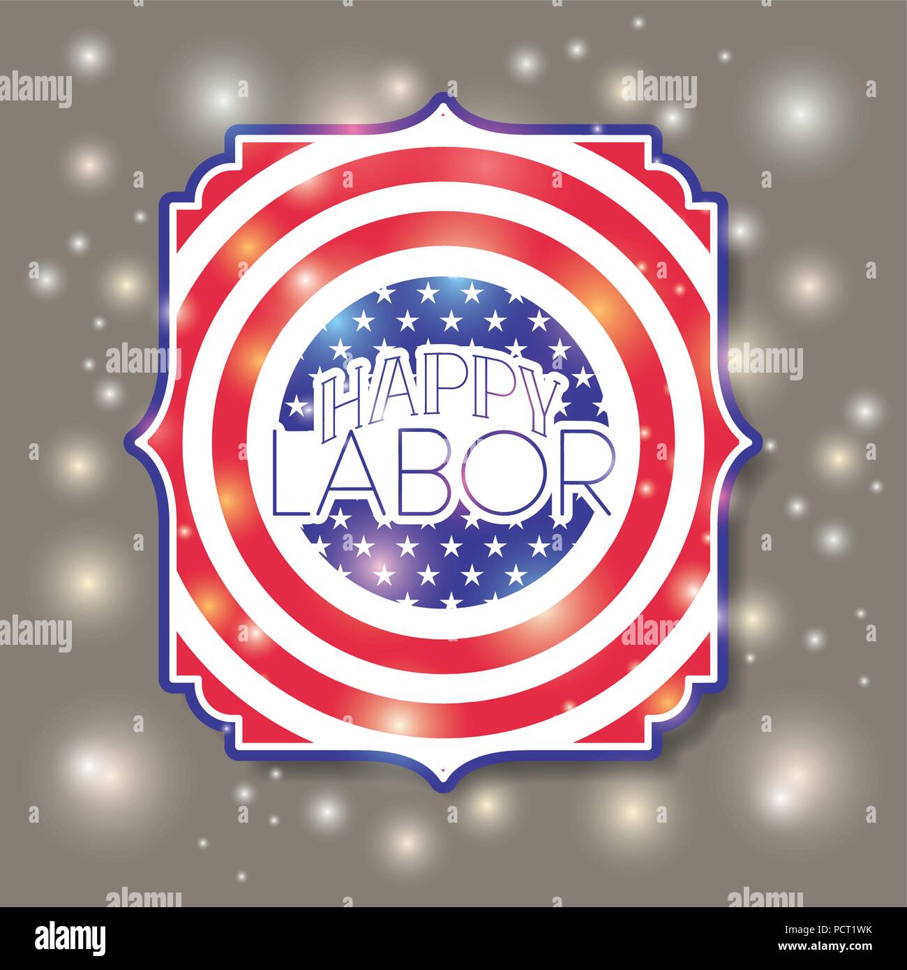 happy labor day with usa flag frame Stock Vector Image & Art - Alamy