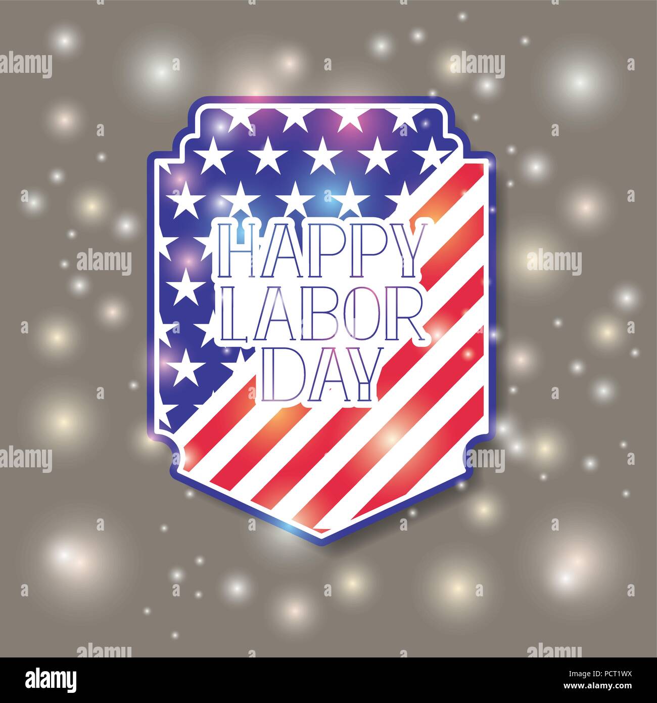 happy labor day with usa flag frame Stock Vector Image & Art - Alamy