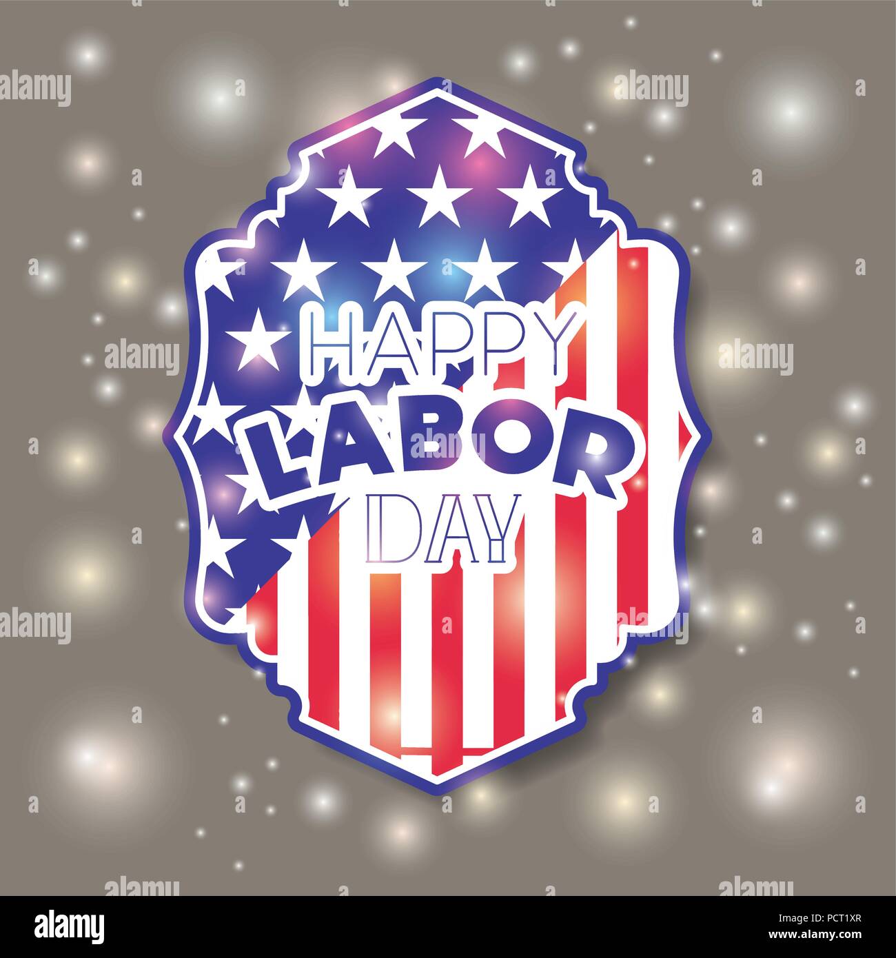 happy labor day with usa flag frame Stock Vector Image & Art - Alamy