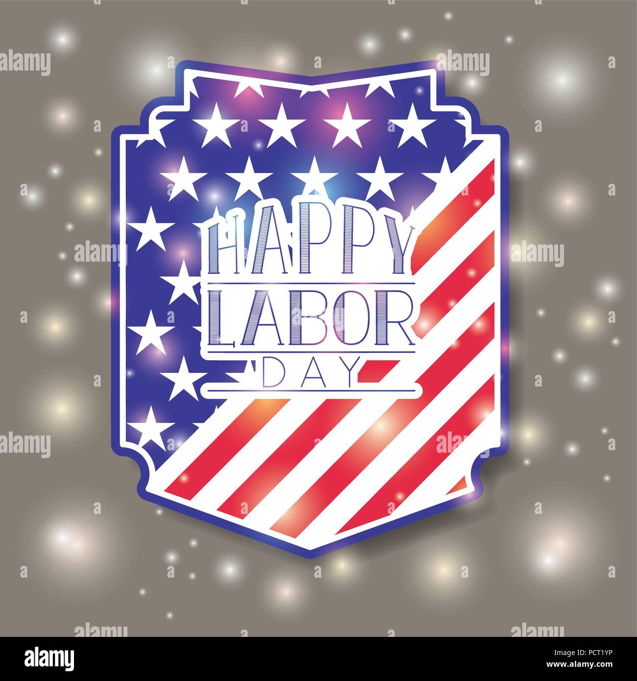 happy labor day with usa flag frame Stock Vector Image & Art - Alamy