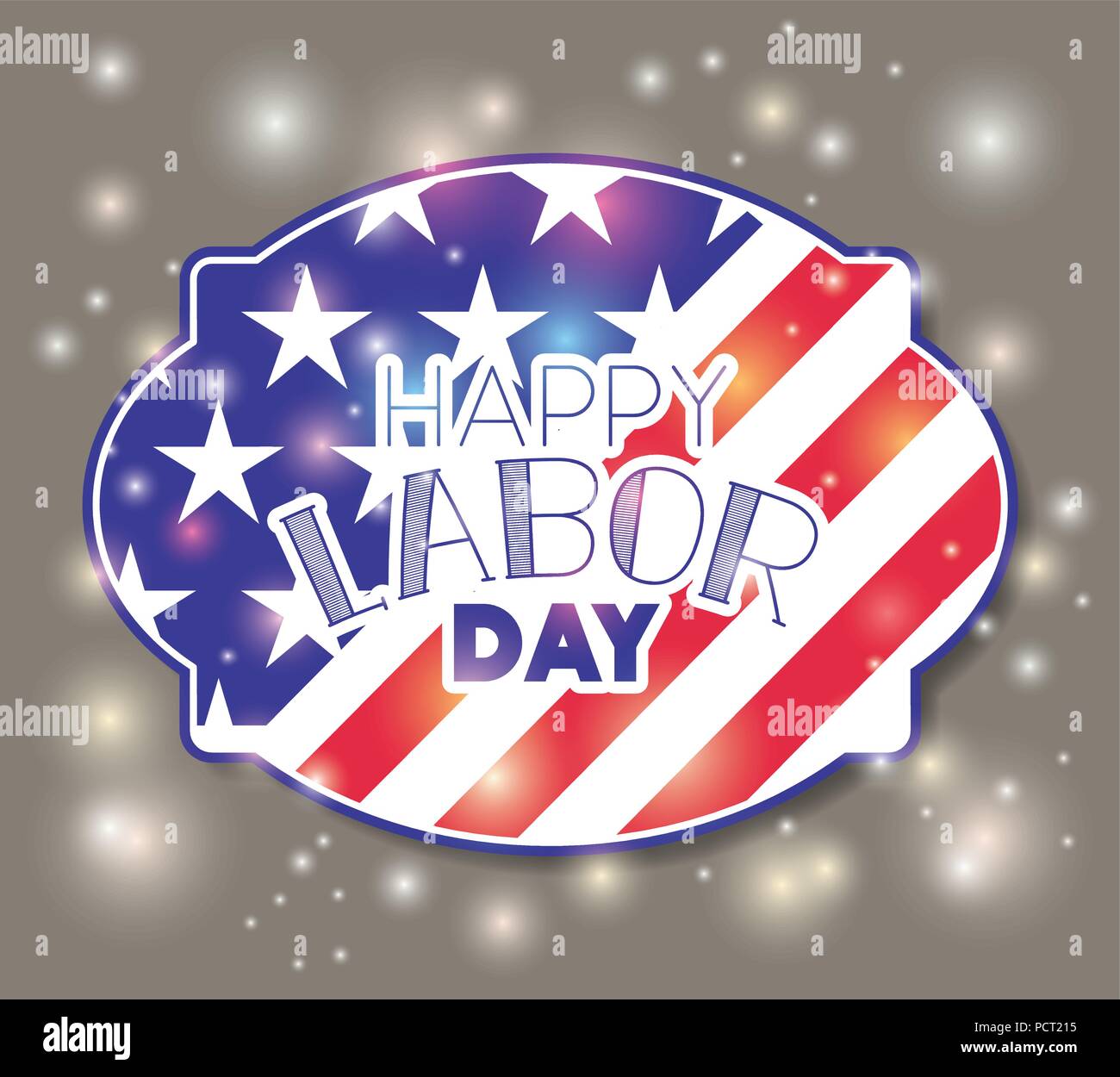 happy labor day with usa flag frame Stock Vector Image & Art - Alamy