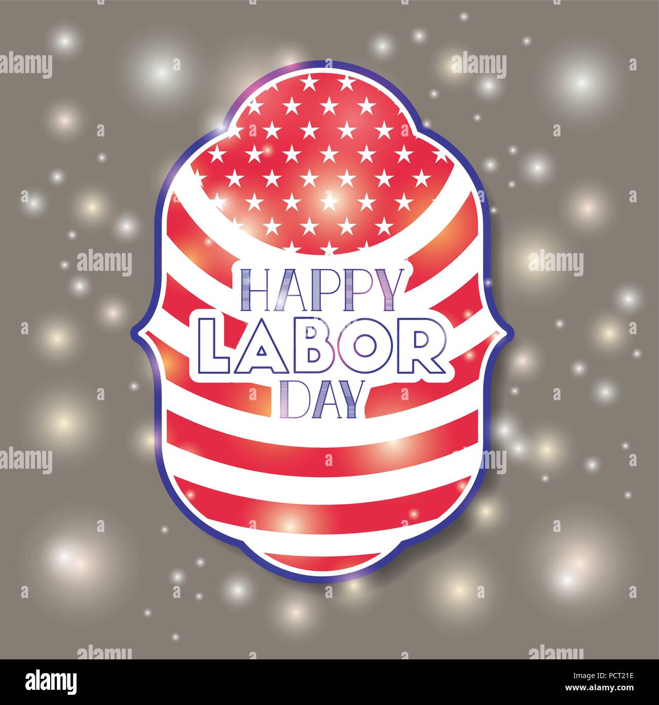 happy labor day with usa flag frame Stock Vector Image & Art - Alamy