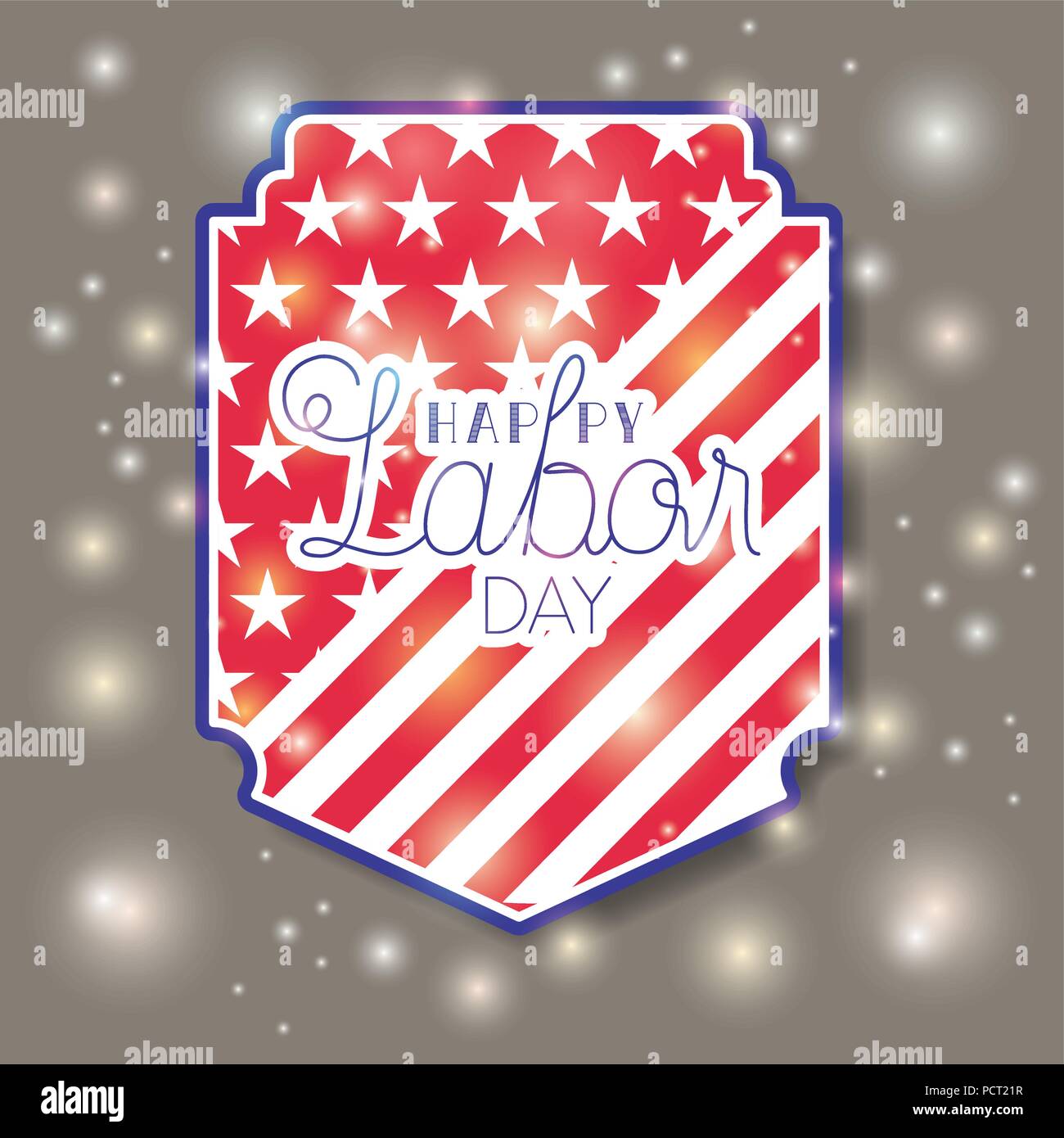 happy labor day with usa flag frame Stock Vector Image & Art - Alamy