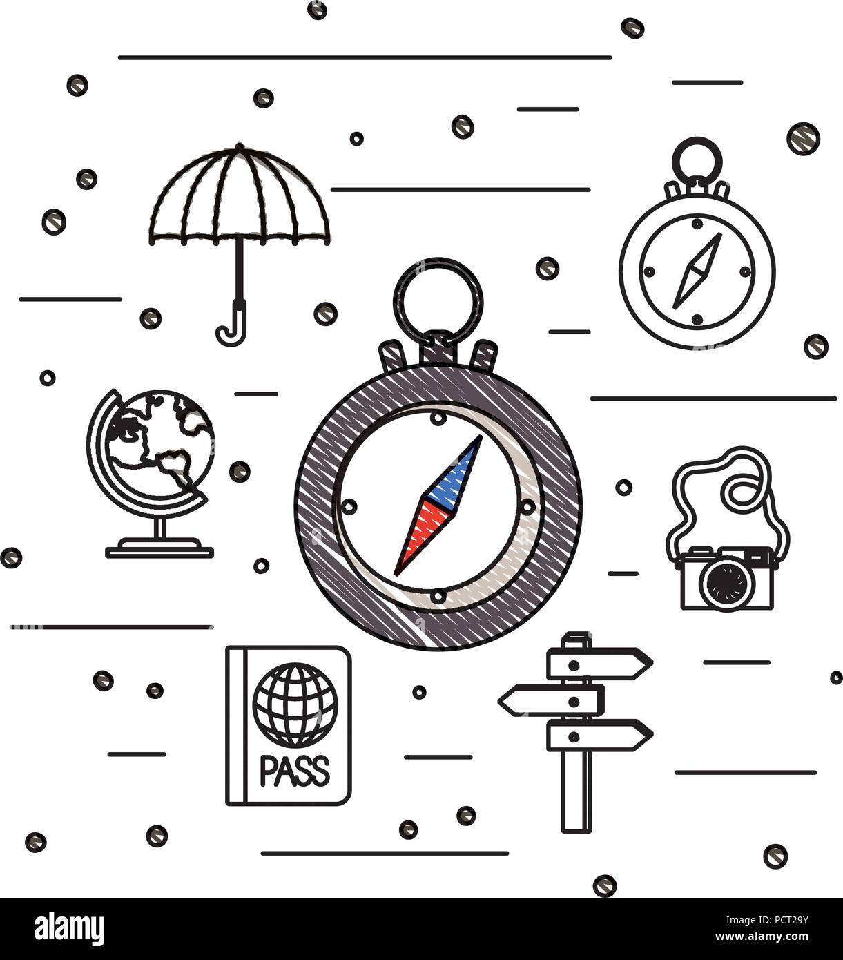 Compass guide device world hi-res stock photography and images - Alamy