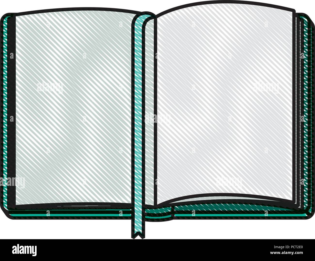 diary open with ribbon Stock Vector Image & Art - Alamy