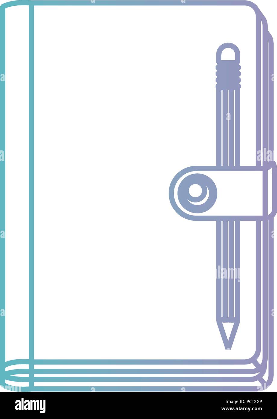 diary closed with pencil Stock Vector Image & Art - Alamy