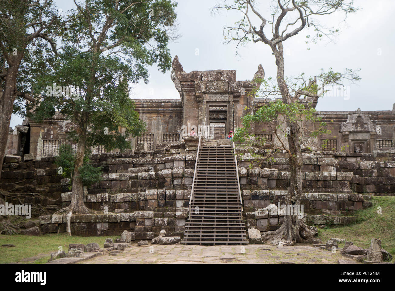 the Khmer Temples of Prsat Preah Vihear north of the town Sra Em in the ...