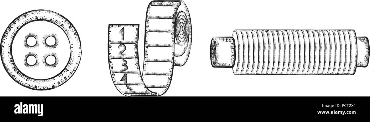 Sewing symbols set 2 Stock Vector Image & Art - Alamy