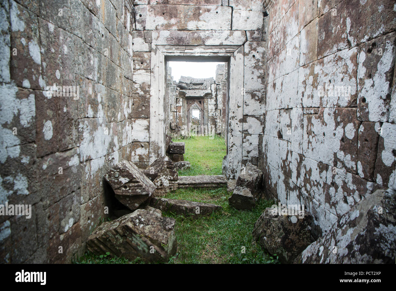 the Khmer Temples of Prsat Preah Vihear north of the town Sra Em in the ...
