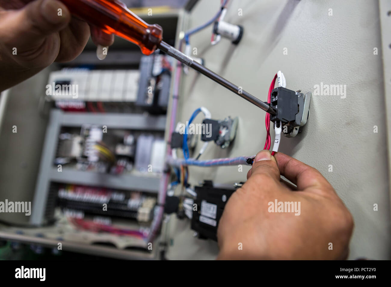 Control panel electric switches in hi-res stock photography and images ...