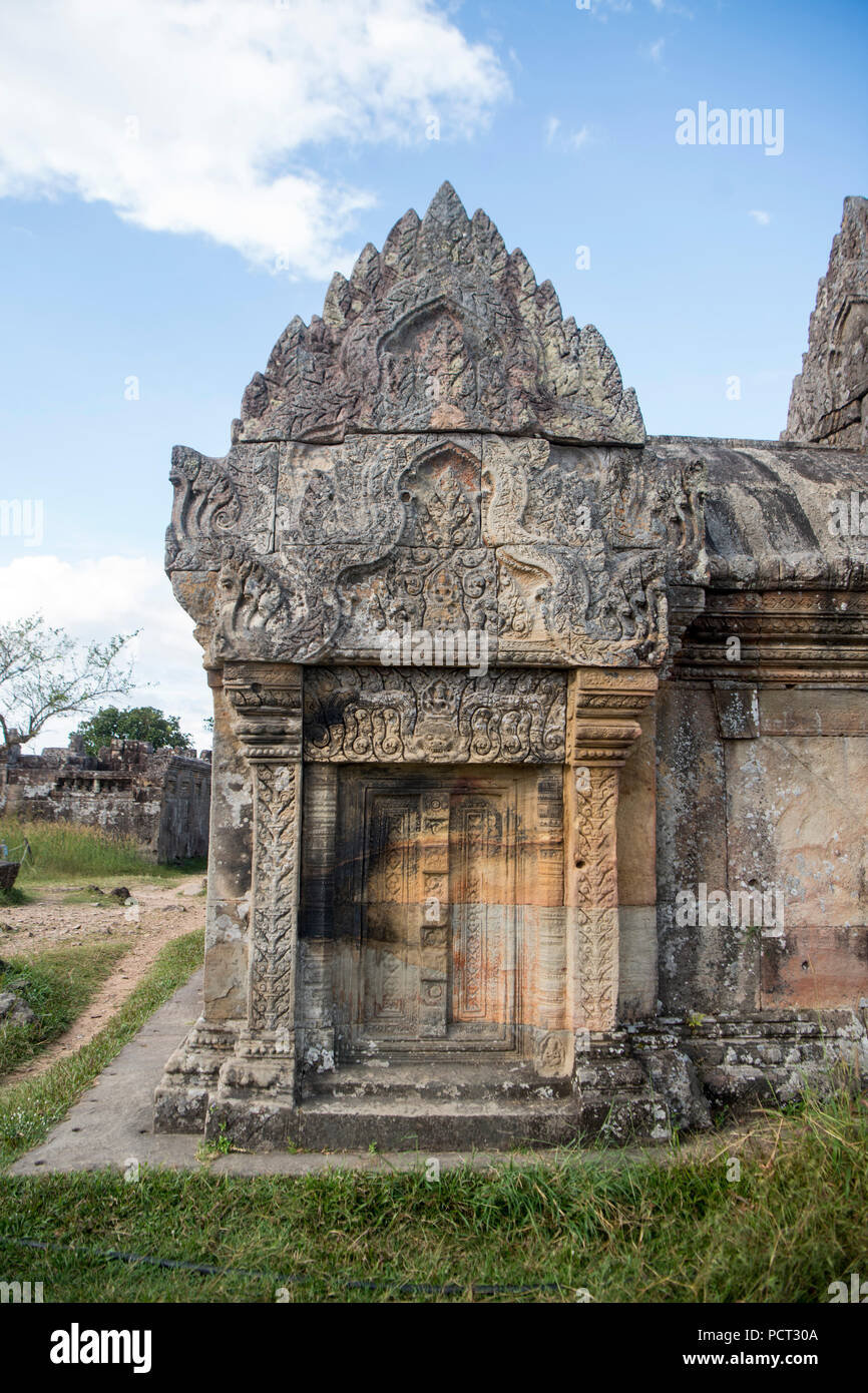 the Khmer Temples of Prsat Preah Vihear north of the town Sra Em in the ...