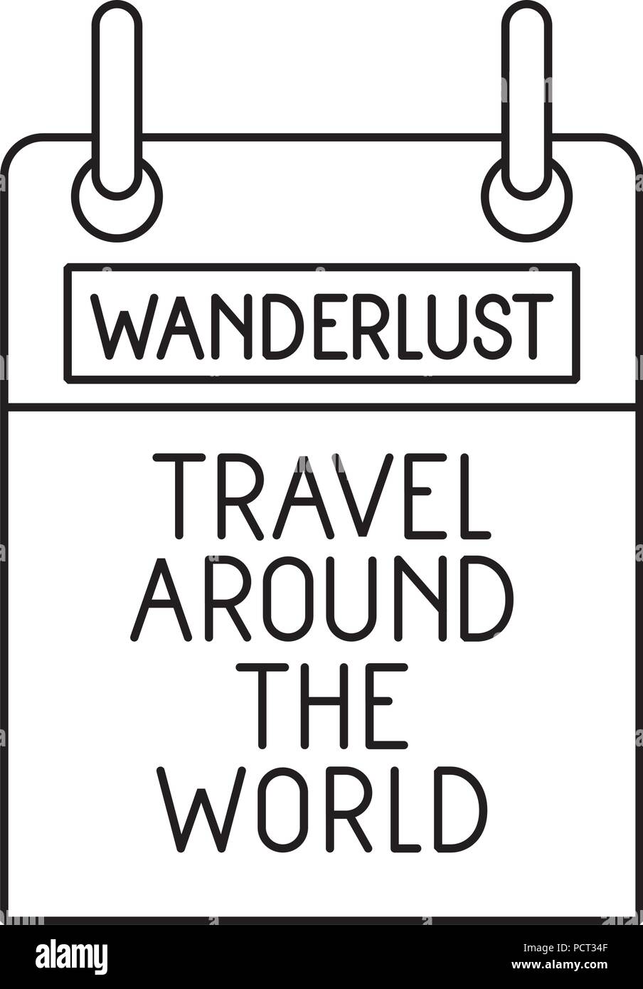 wanderlust travel around the world Stock Vector Image & Art - Alamy