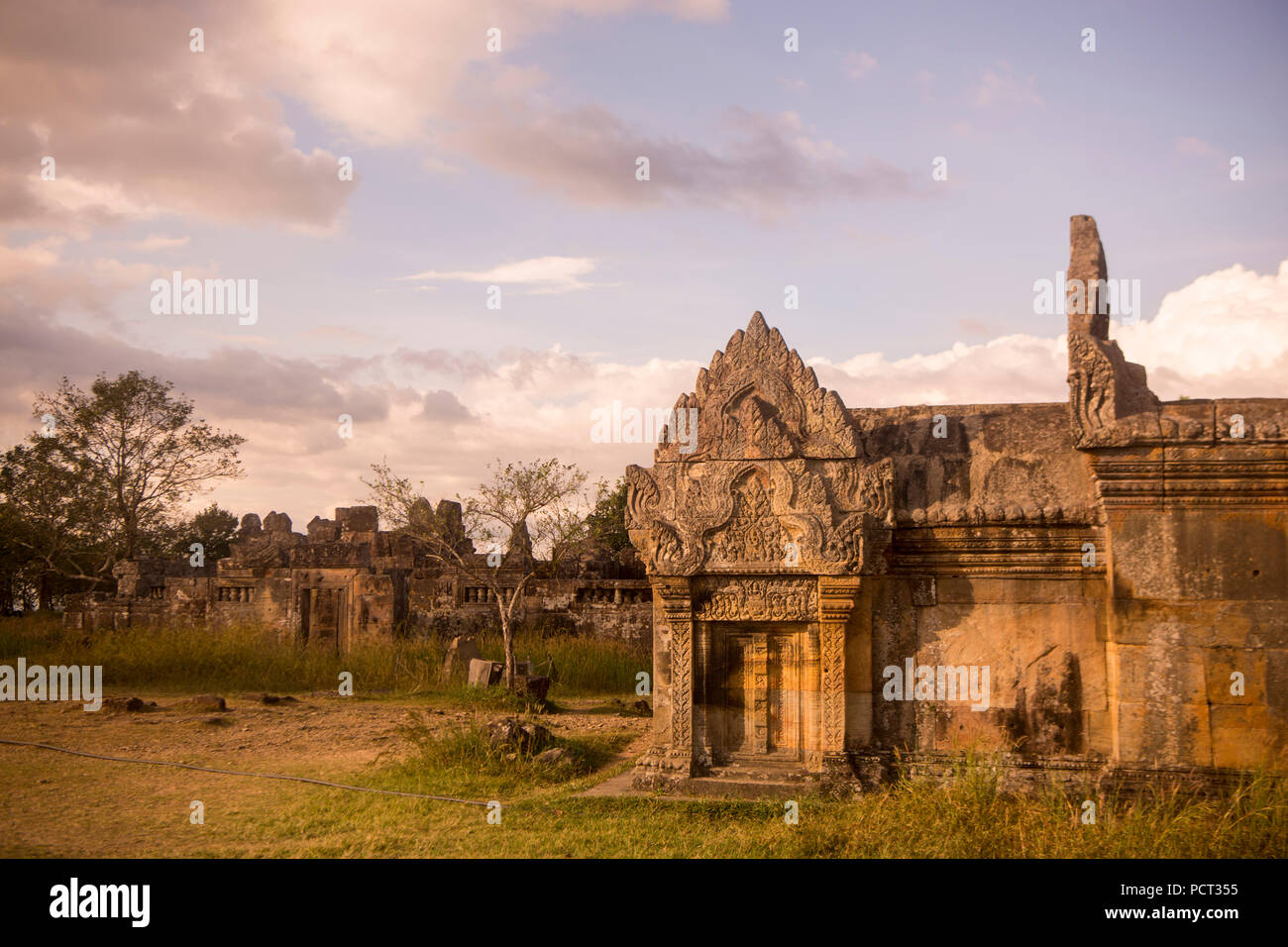 the Khmer Temples of Prsat Preah Vihear north of the town Sra Em in the ...