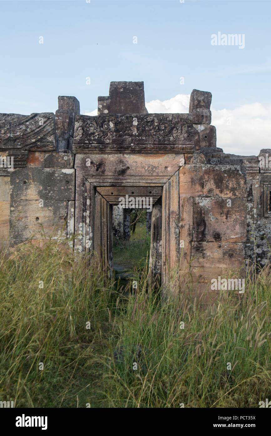 the Khmer Temples of Prsat Preah Vihear north of the town Sra Em in the ...