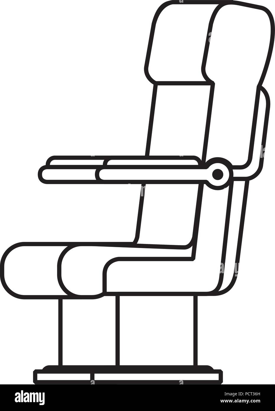 Recliner airplane Stock Vector Images - Alamy