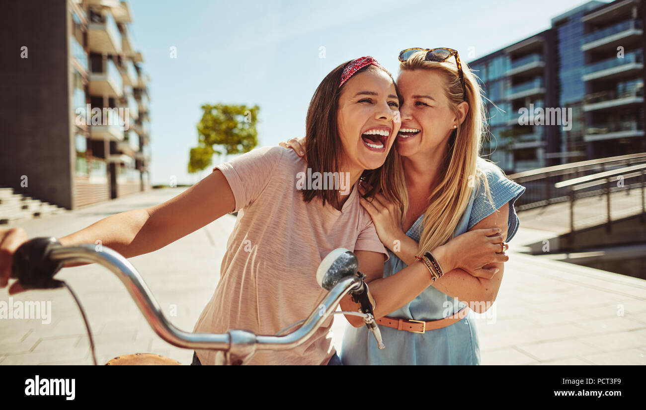 Two Friends Laughing