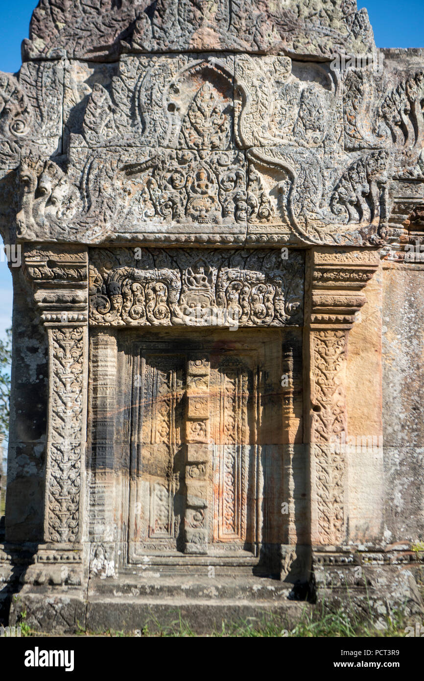 the Khmer Temples of Prsat Preah Vihear north of the town Sra Em in the ...
