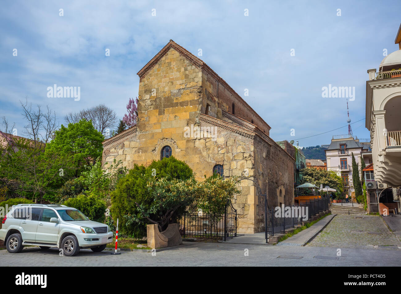the ancient basilic cathedral of Anchiskhati in Tbilisi, Georgia Stock ...