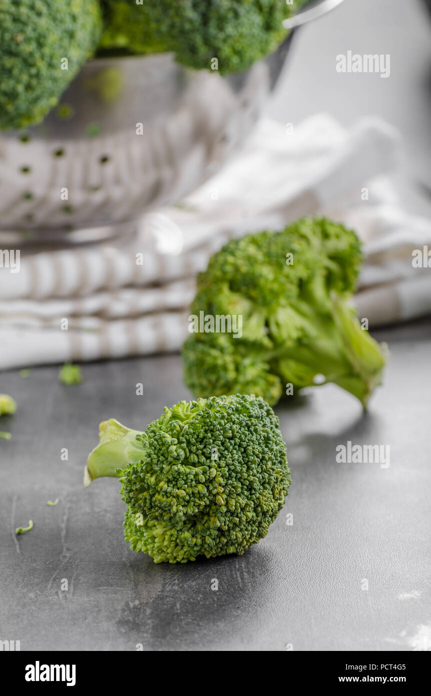 Broccoli vegetable raw picture, food photography, food styling Stock ...