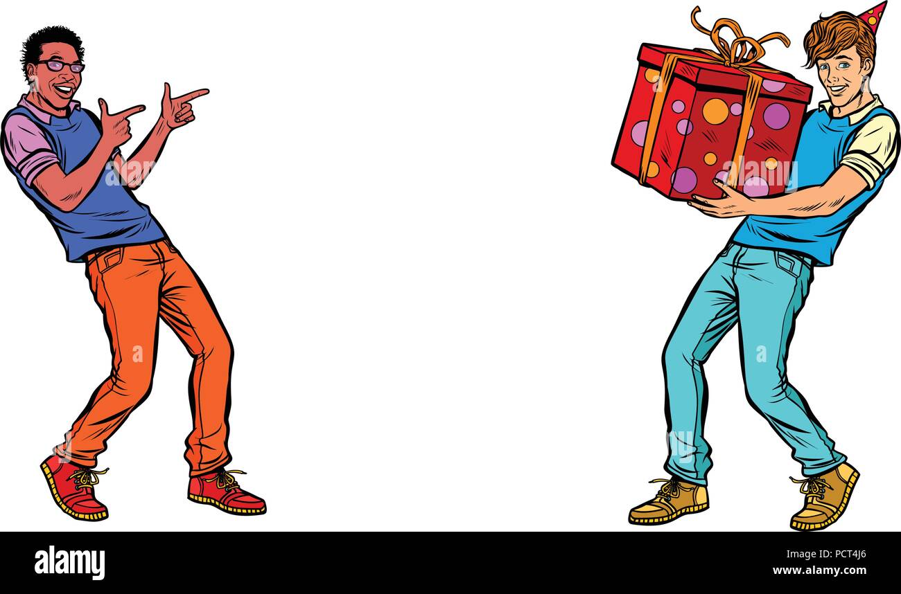 Gift box holiday birthday Stock Vector Images - Alamy