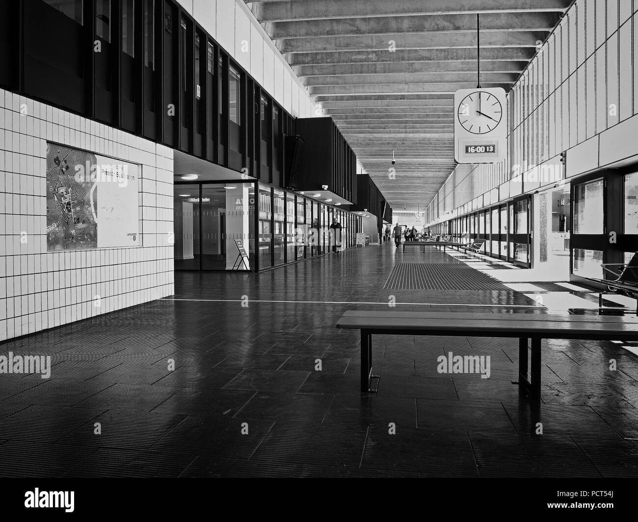 Bus station Black and White Stock Photos & Images - Alamy