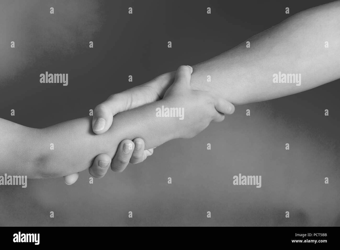 Hands up high Black and White Stock Photos & Images - Alamy