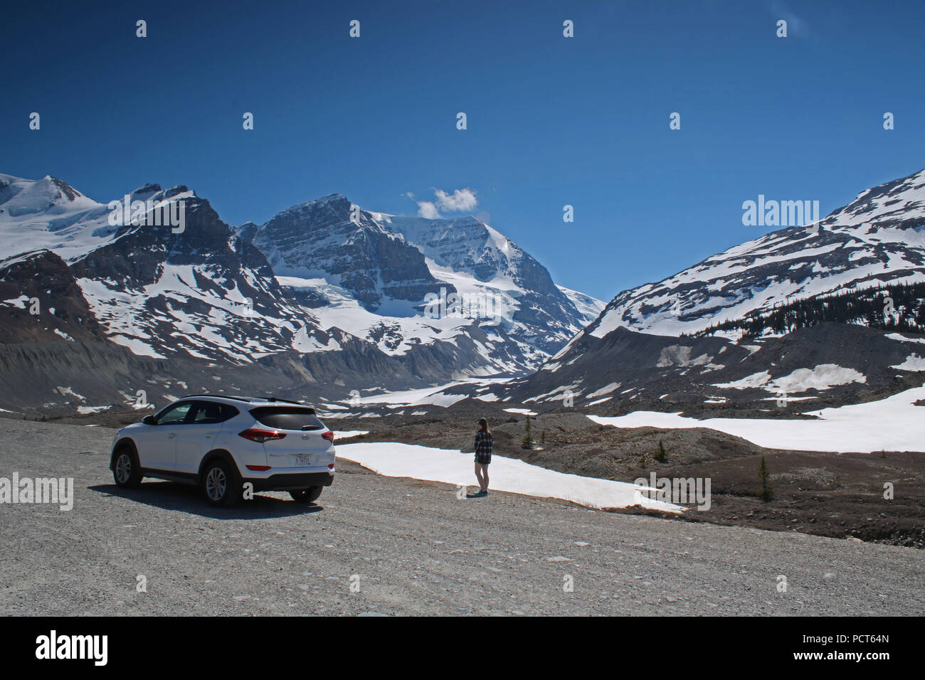 The Icefields Parkway. Banff National Park, Alberta, Canada Stock Photo ...