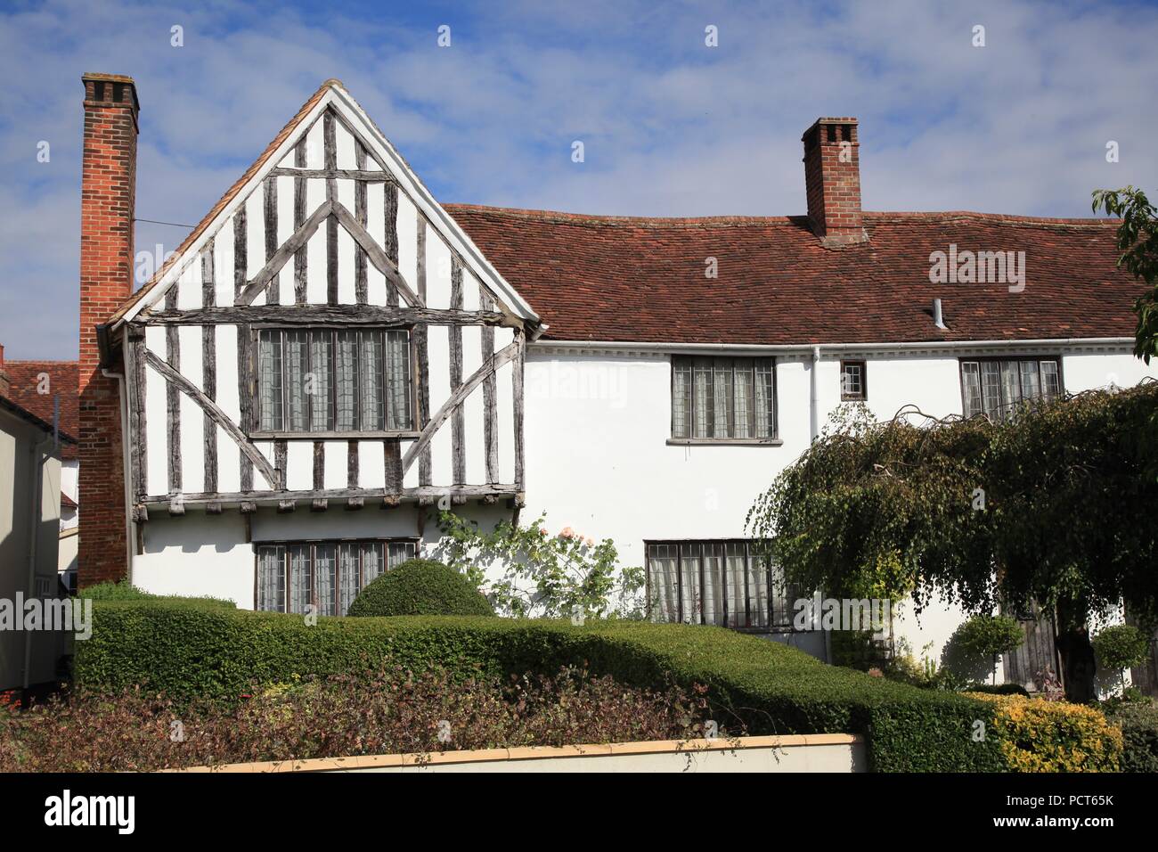Half timbered Medieval buildings in Lavenham Suffolk UK Stock Photo - Alamy